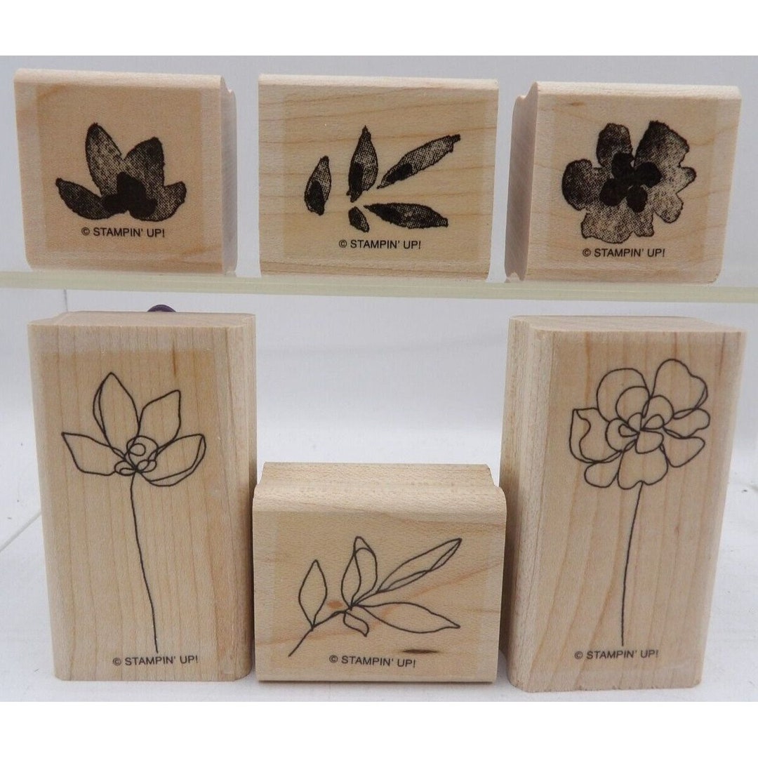 Botanical Bloom Stamps Set of 6 Flowers and Plants © by Stampin' Up - Etsy