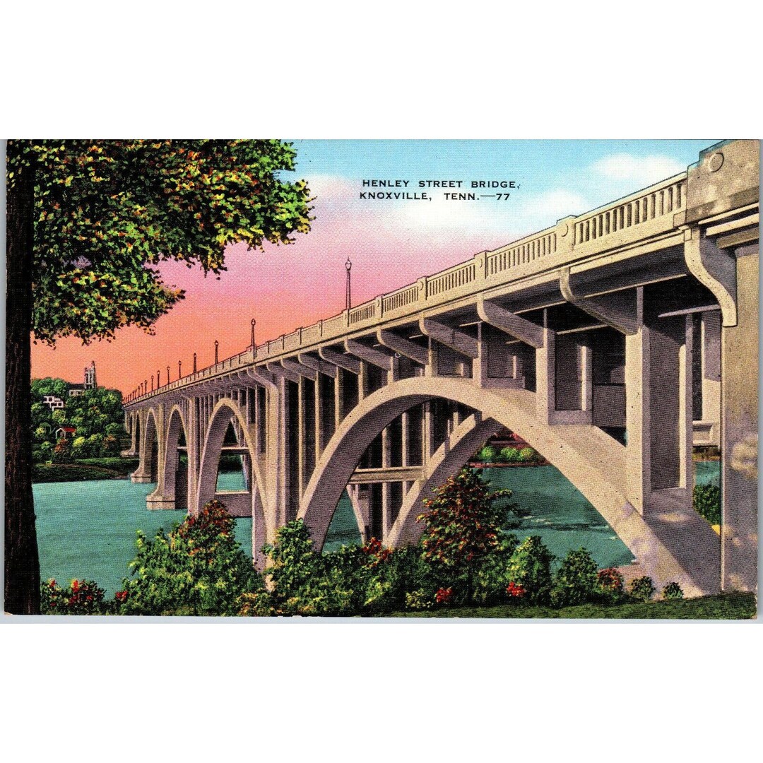 Post Cards,vintage, Henly Street Bridge, Knoxville, Tn PC47 - Etsy