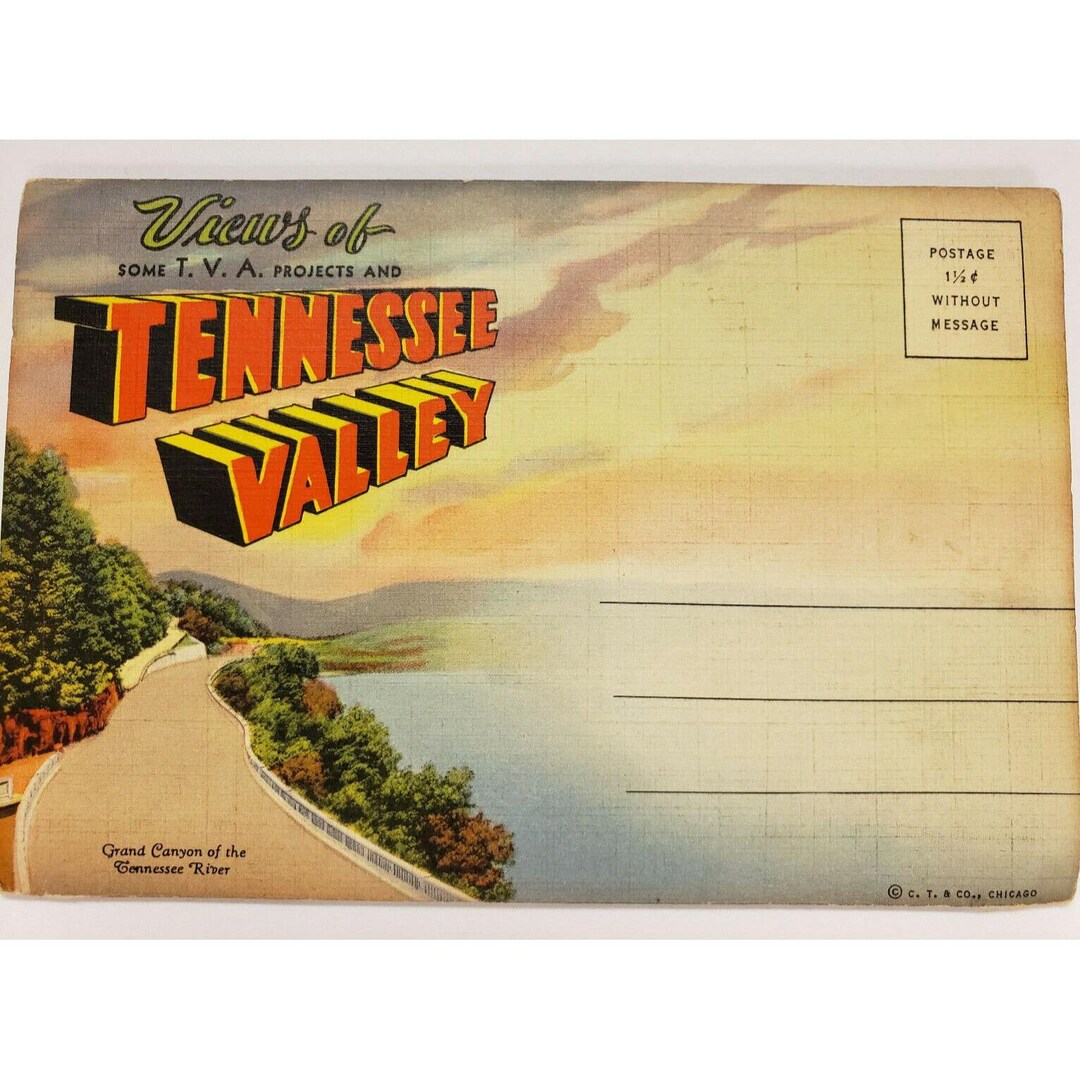 TVA Projects and the Tennessee Valley, Postcard Folder, 1930s, (PA56 ...