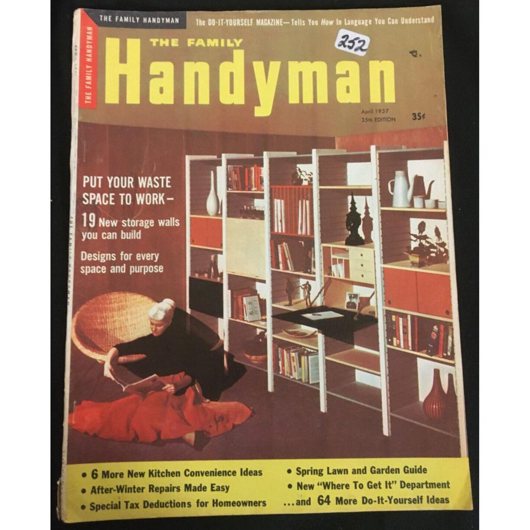 The Family Handyman Magazine 35th Edition VINTAGE Apr. 1957 Vol. 7 No ...