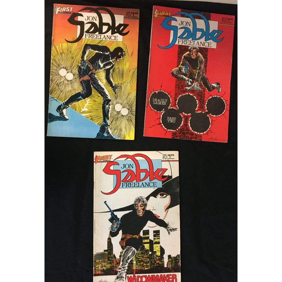 Jon Sable, Freelance Lot of 7 Comic Books Circa 1984-1985 - Etsy