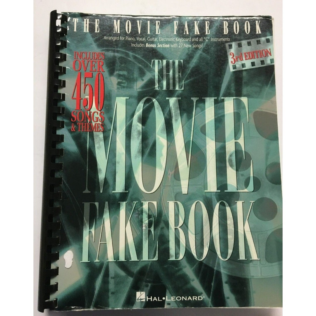 Song Book- the Movie Fake Book 450+ Songs 3rd Edition - Etsy Canada