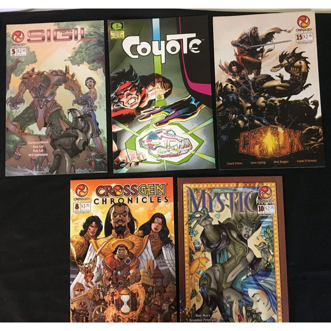 Crossgen Comics Mixed Lot of 10- Sigil, Crux, Mystic and More Circa ...