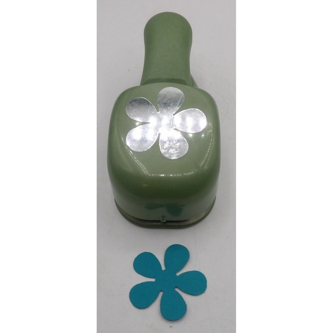 E.K. Success Paper Shapers 5 Petal Flower Punch Green 1.85 Diameter - Etsy