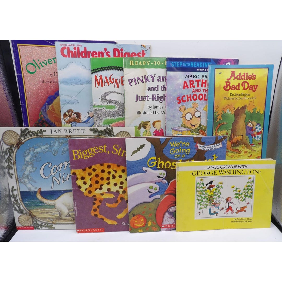 Lot of 10 Childrens Scholastic & Step-into-reading Books Including ...