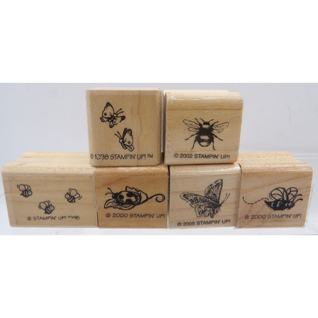 Set of 6 Insect Rubber Stamps by Stampin Up! 1995-2005 - Etsy