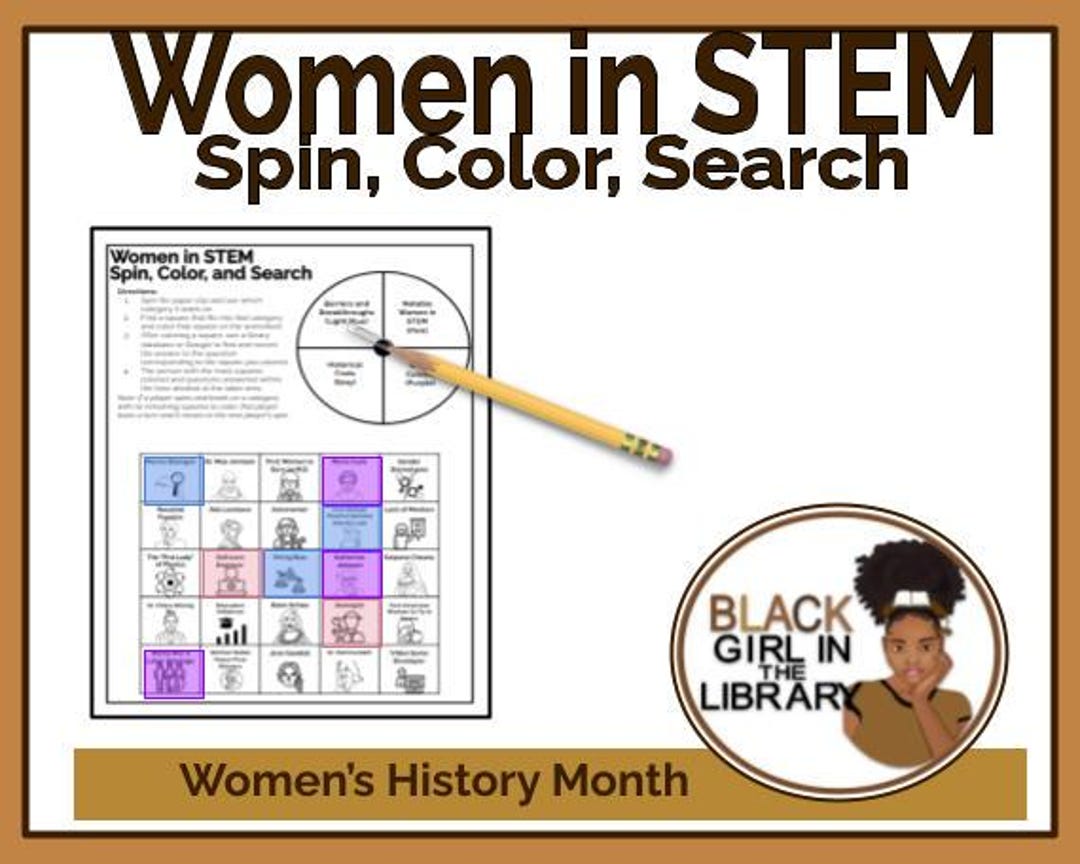 Women's History Month Library Research Center Activity - Etsy