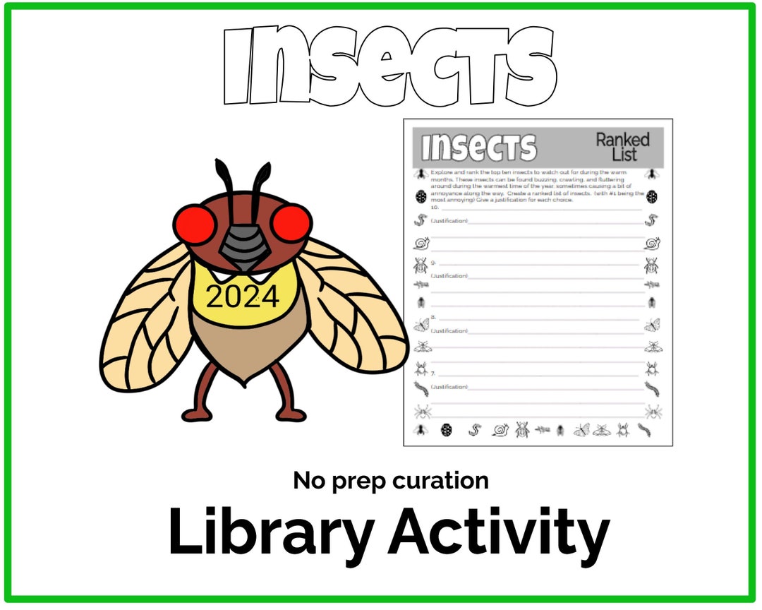 Library Research Skills Insects Curation AASL Worksheets - Etsy
