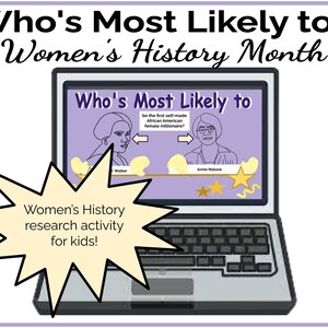 Women's History Activity - Etsy