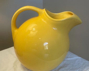 Homer Laughlin Harlequin Yellow Ball Pitcher - Etsy