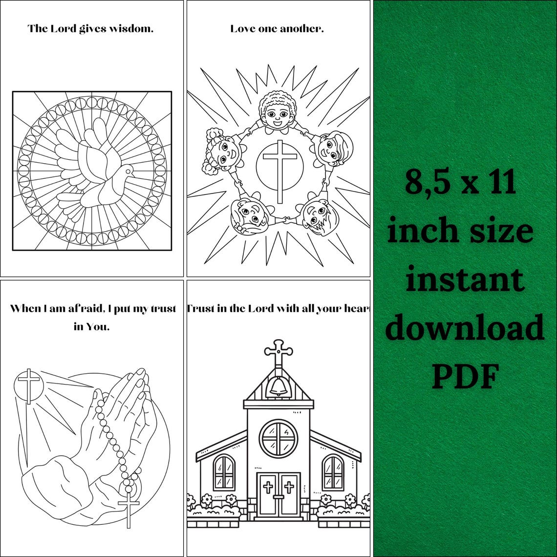 20 Cute CHRISTIAN Coloring Page | Religious Coloring Sheet | Christian ...