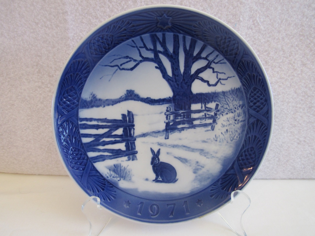 Vintage Royal Copenhagen Blue/white Collectable Porcelain 1971 Denmark ...
