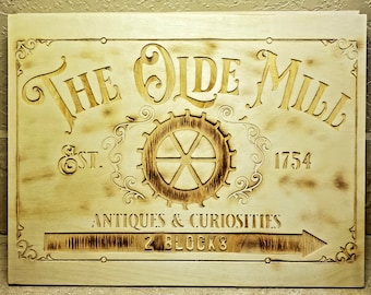 The Old Mill Sign - Etsy