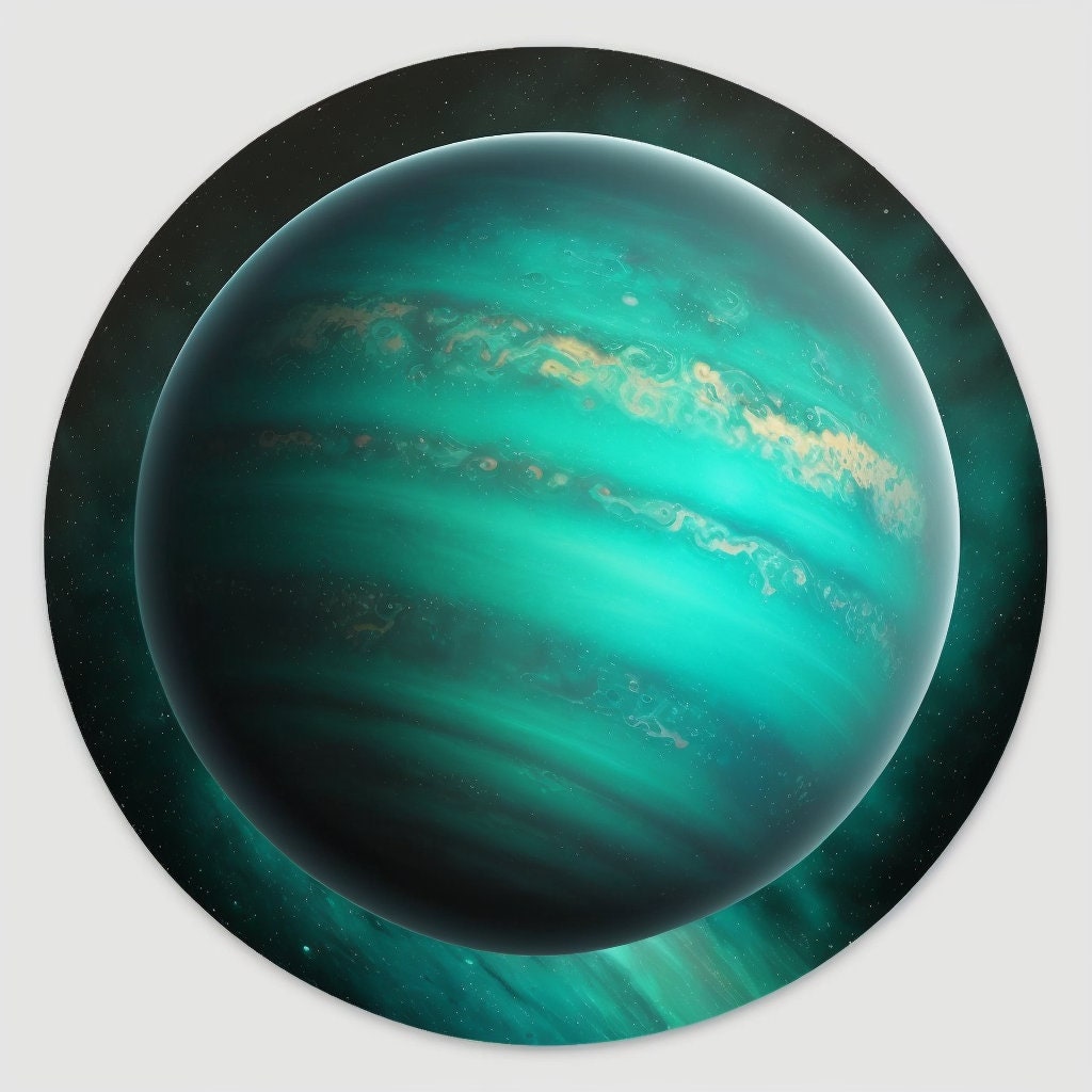 Uranus Sticker Space Collection Water Resistant - Etsy