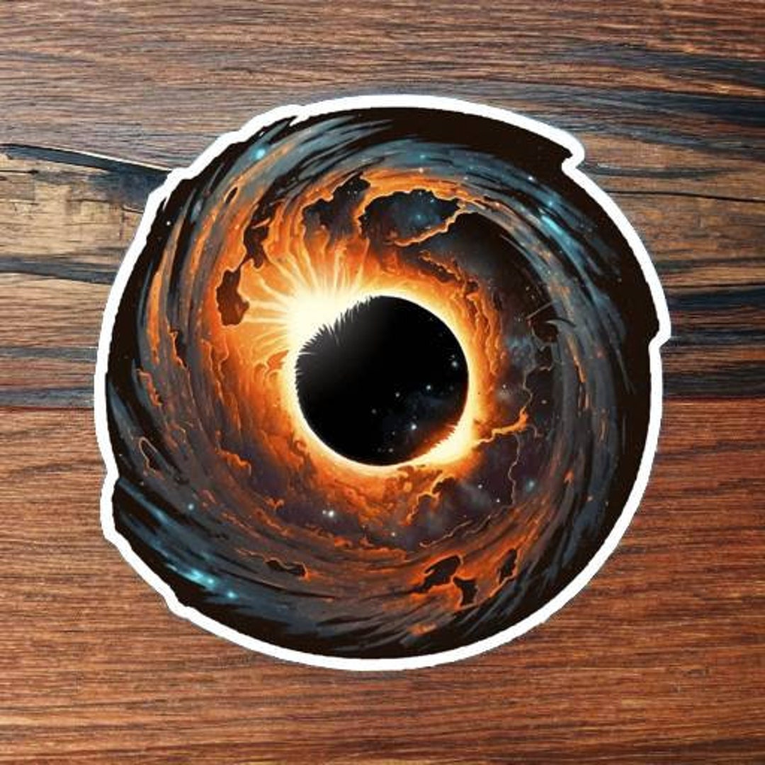 Black Hole Sticker Space Collection - Etsy