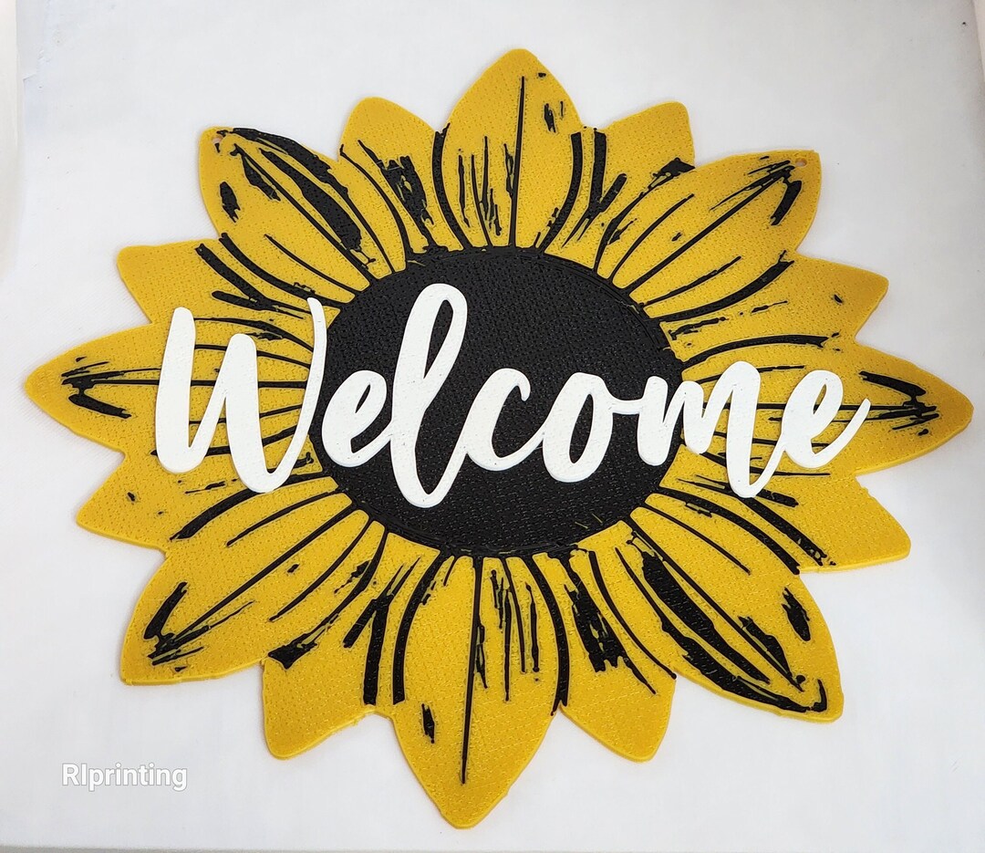 Sunflower Welcome Sign - Etsy