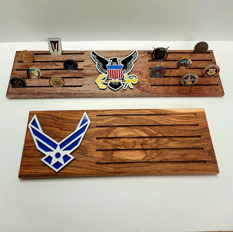 Navy Challenge Coin Holder Military Challenge Coin Holder Desk Top Coin ...