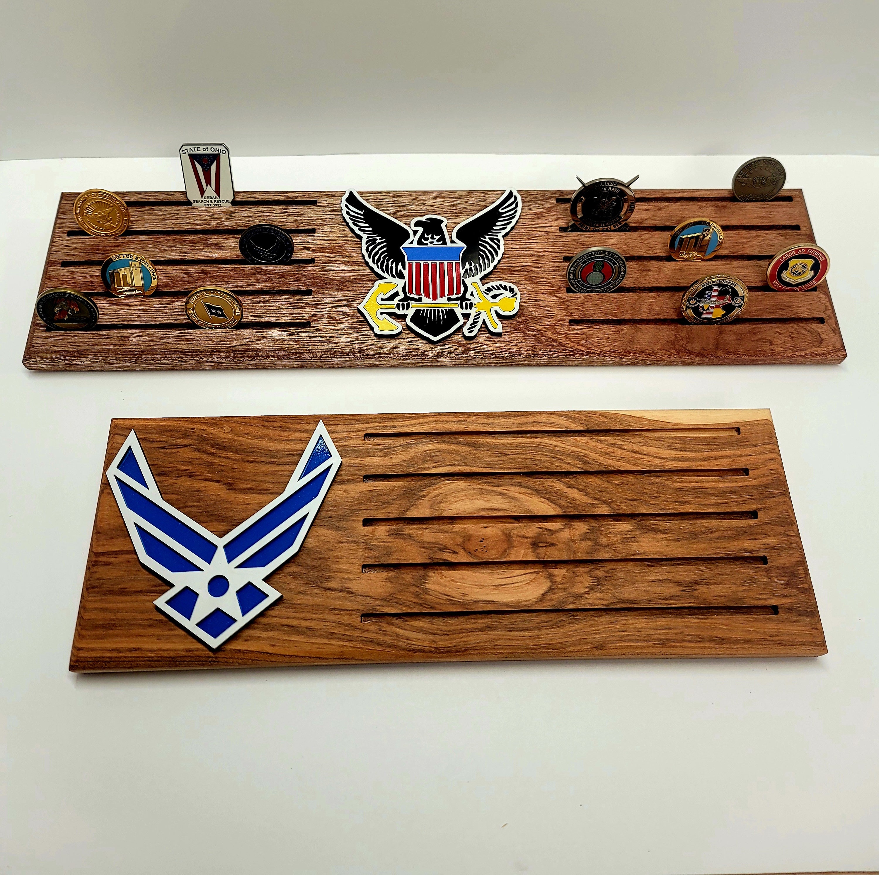 Navy Challenge Coin Holder Military Challenge Coin Holder Desk Top Coin ...