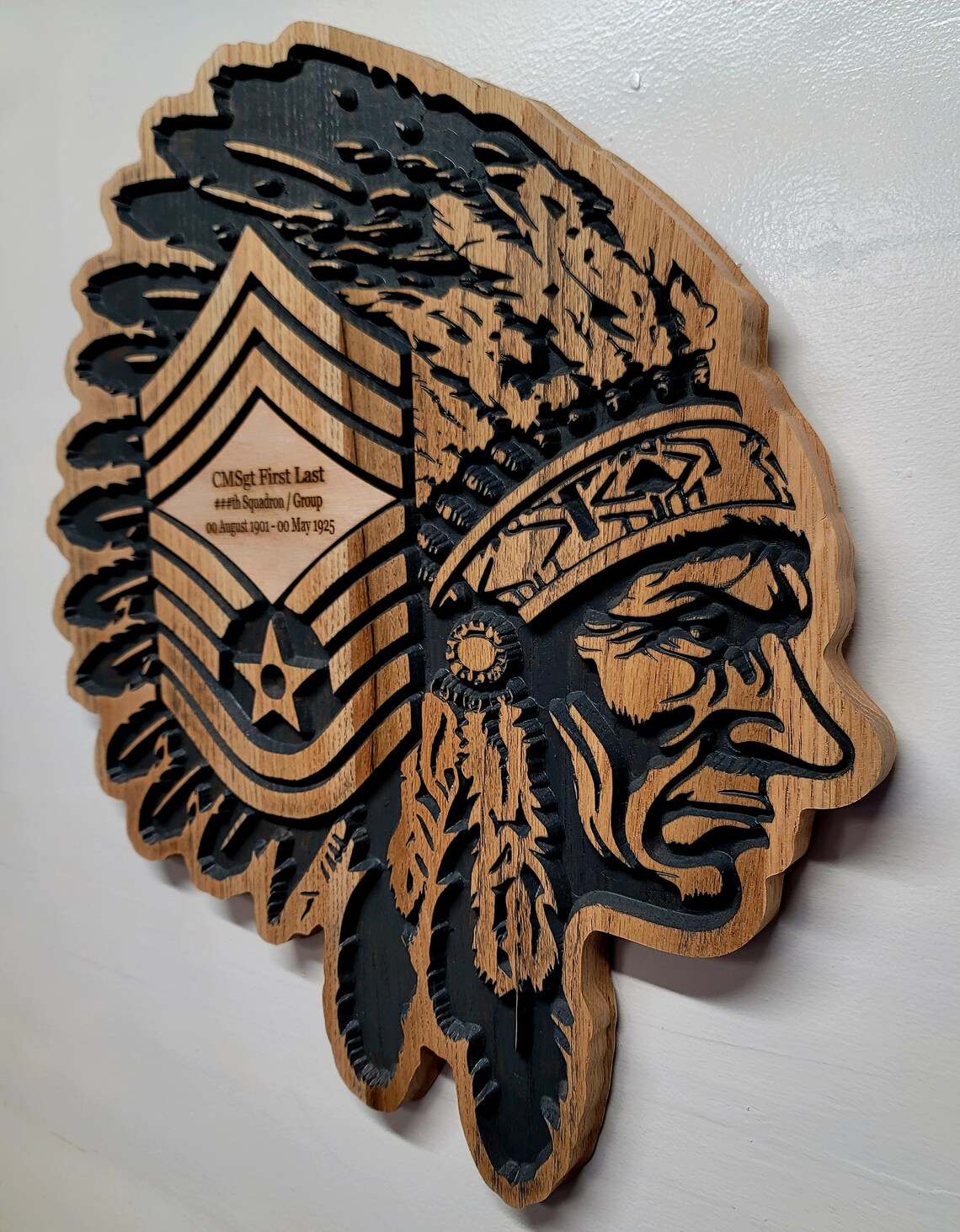 USAF Chief Master Sergeant Plaque - Air Force Plaque - E9 Plaque - Air ...