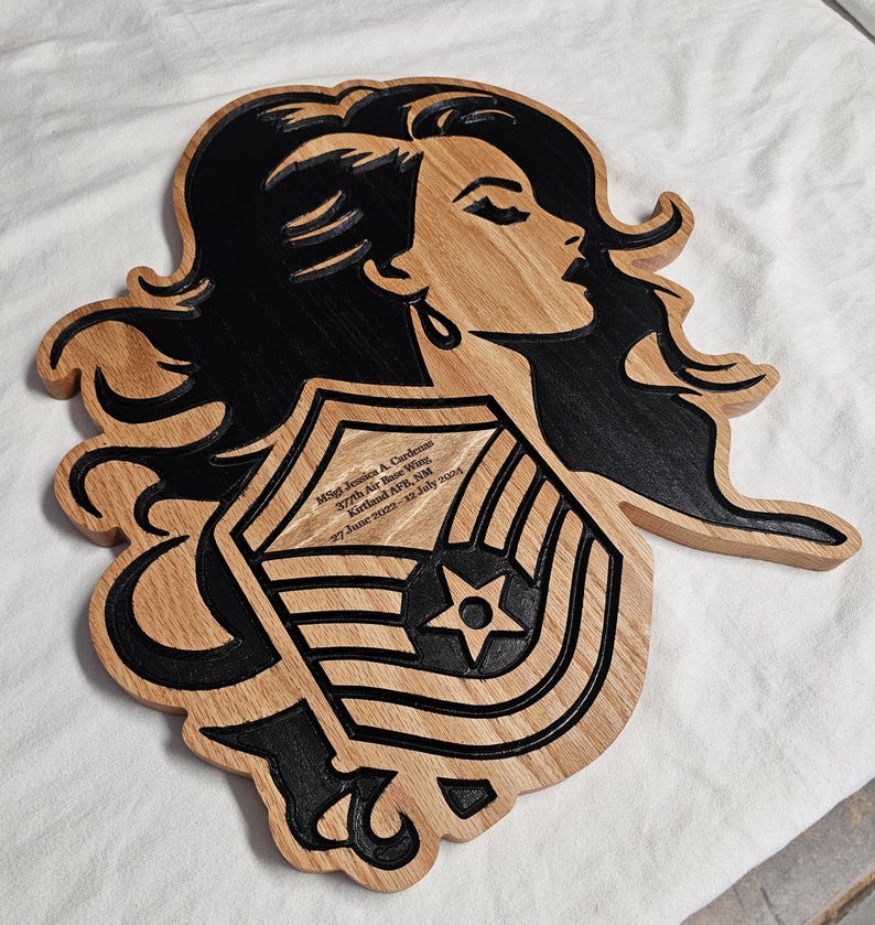 USAF Master Sergeant Plaque Air Force Plaque E7 Plaque Women in the Air Force - Etsy