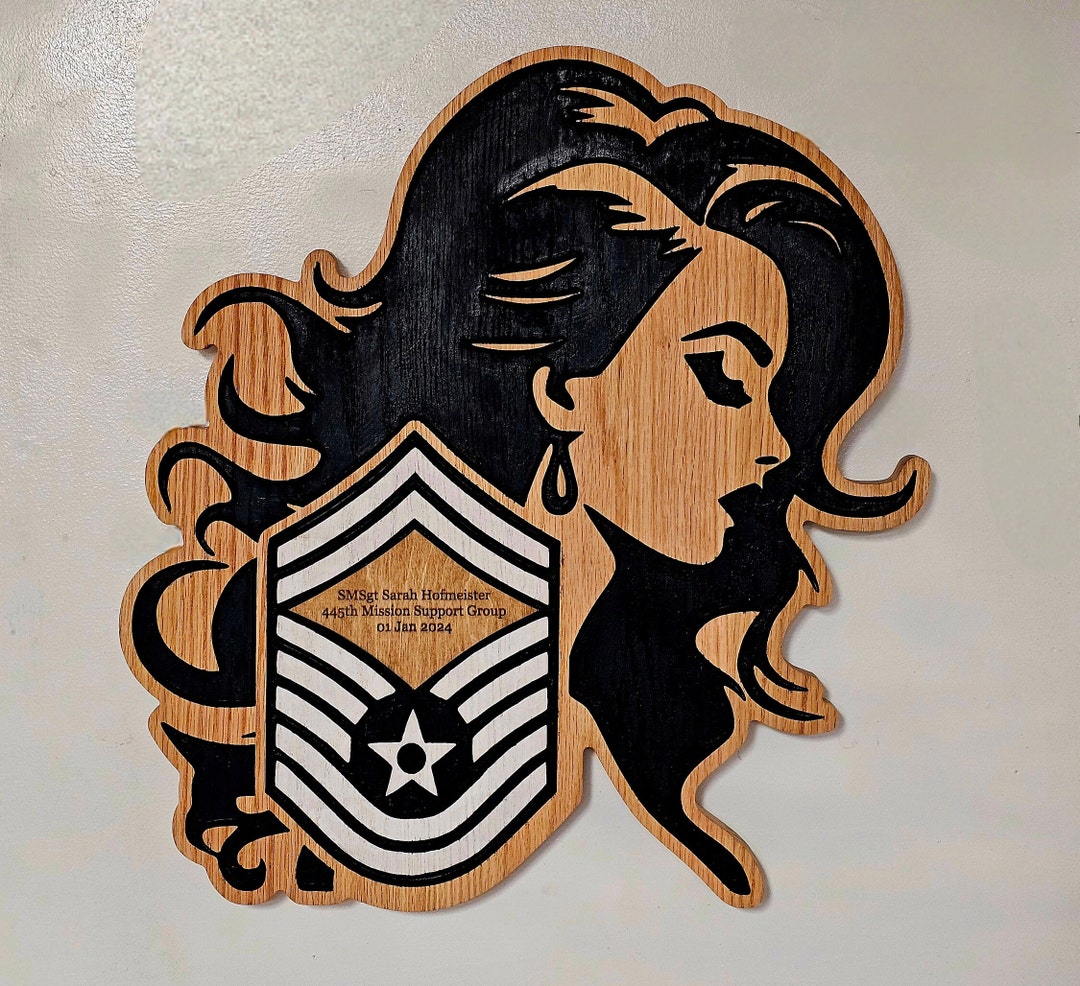 USAF Senior Master Sergeant Plaque - Air Force Plaque - E8 Plaque ...