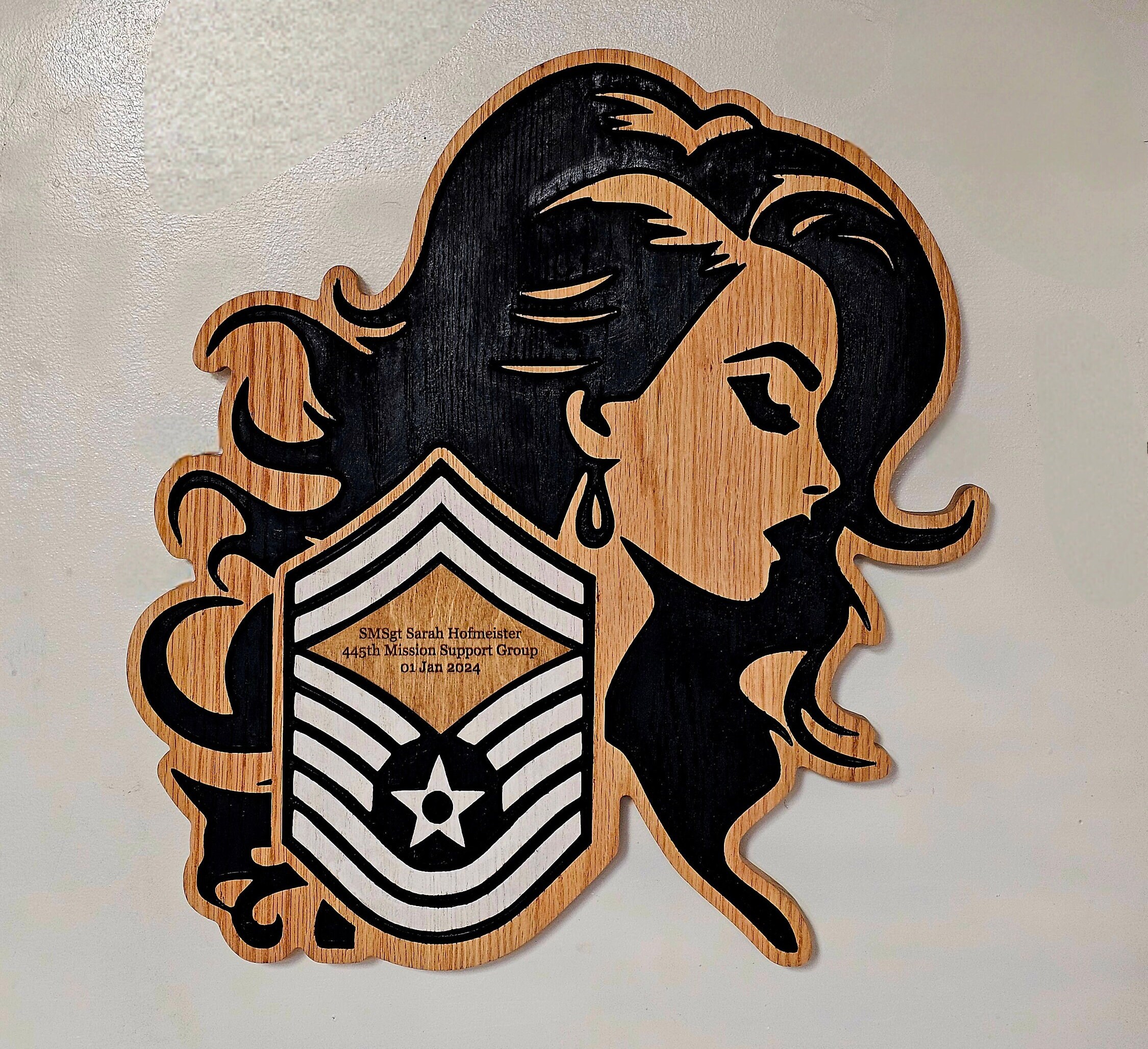 USAF Senior Master Sergeant Plaque - Air Force Plaque - E8 Plaque ...