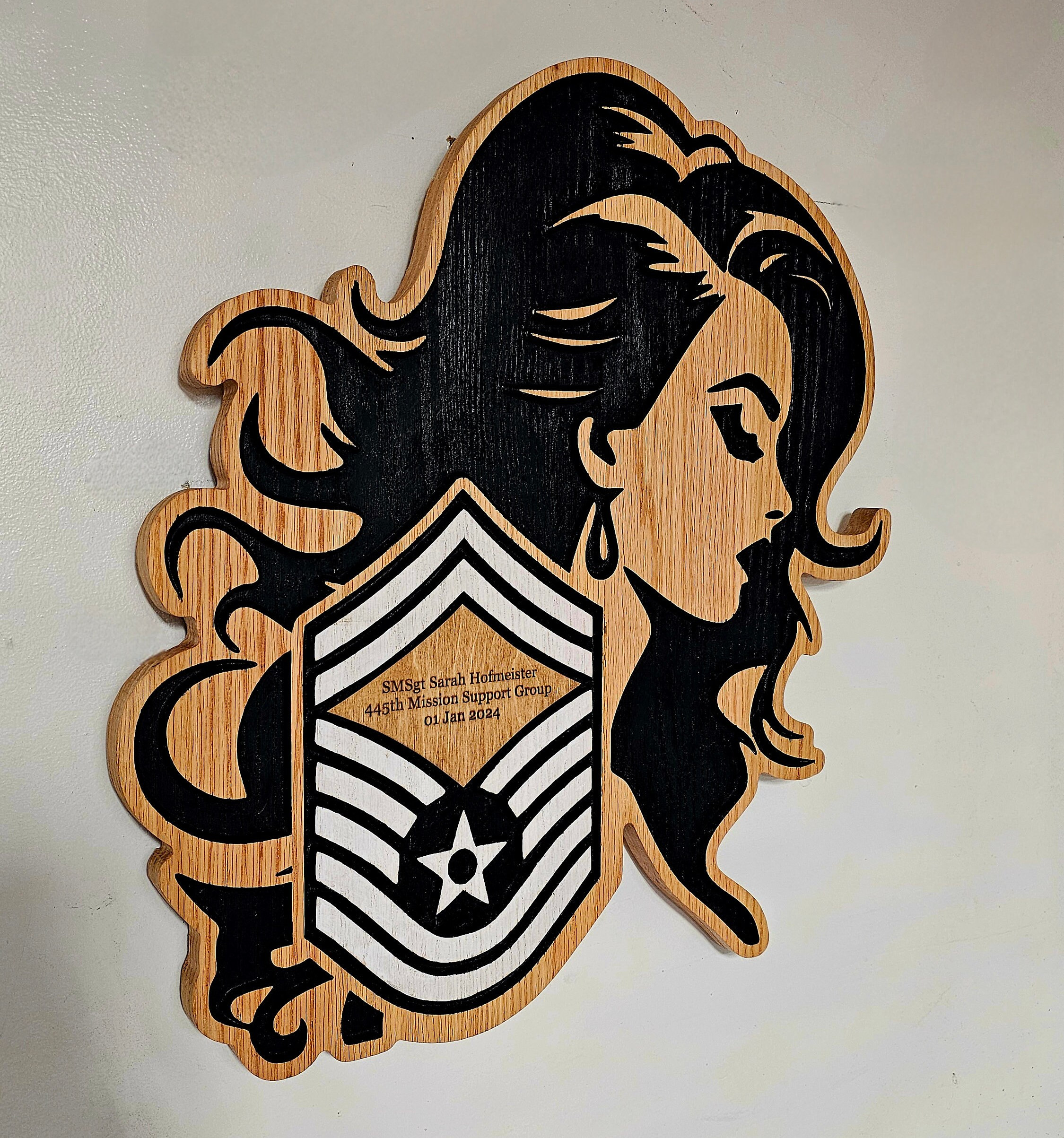 USAF Senior Master Sergeant Plaque - Air Force Plaque - E8 Plaque ...