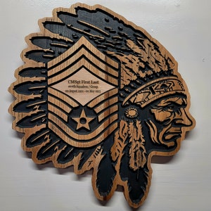 USAF Chief Master Sergeant Plaque - Air Force Plaque - E9 Plaque - Air ...