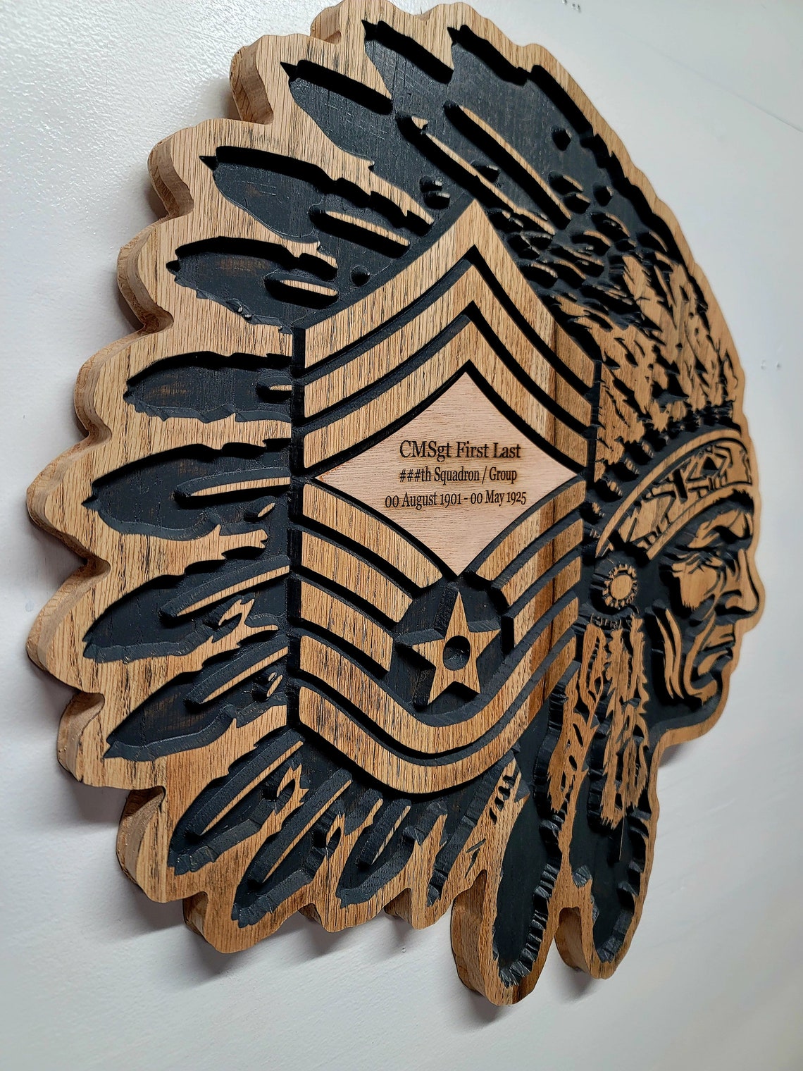 USAF Chief Master Sergeant Plaque - Air Force Plaque - E9 Plaque - Air ...