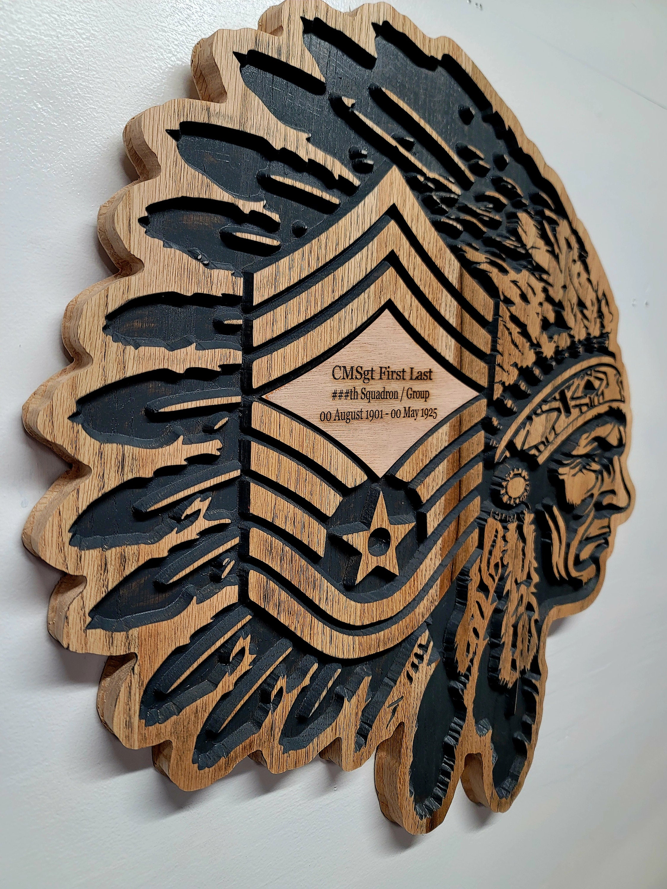 USAF Chief Master Sergeant Plaque - Air Force Plaque - E9 Plaque - Air ...