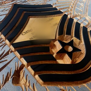 USAF Chief Master Sergeant Plaque Air Force Plaque E9 - Etsy