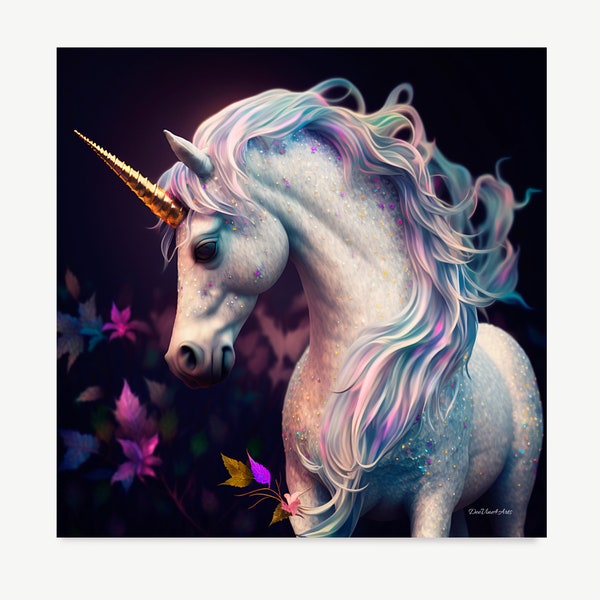Unicorn Poster - Etsy