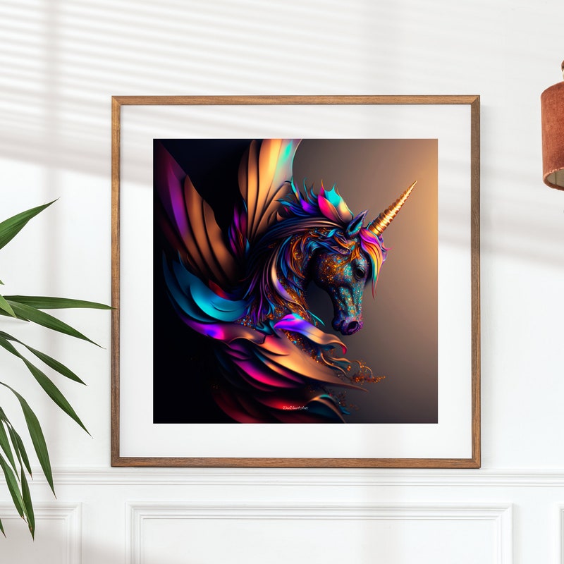 Unicorn Poster - Etsy