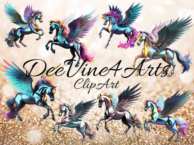 Pegasus Clipart Series Pegasus PNG Transparent Background Pegasus ...