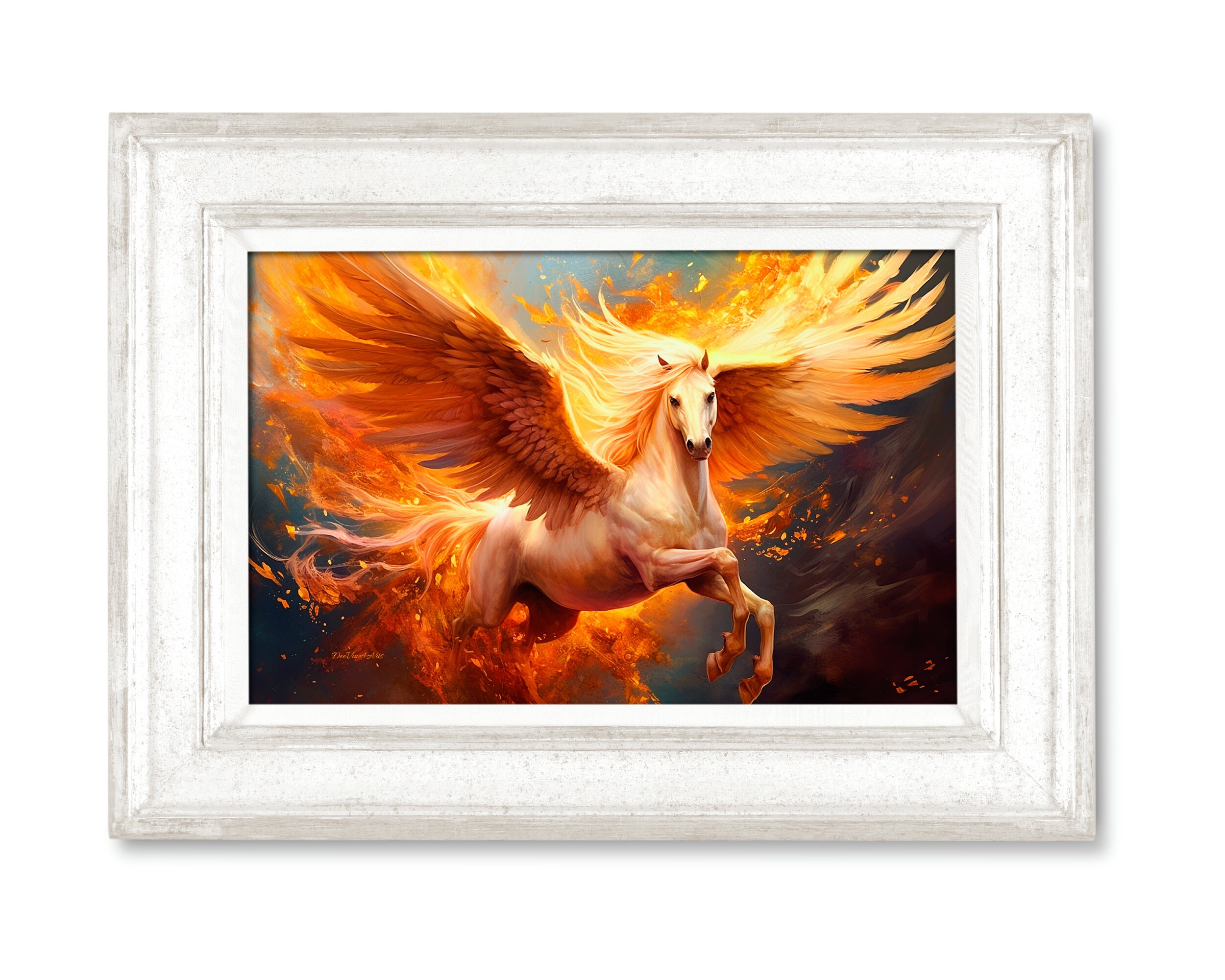 Pegasus Print Winged Horse Digital Download Pegasus Art Piece Pegasus Wall Art Winged Horse Gift ...