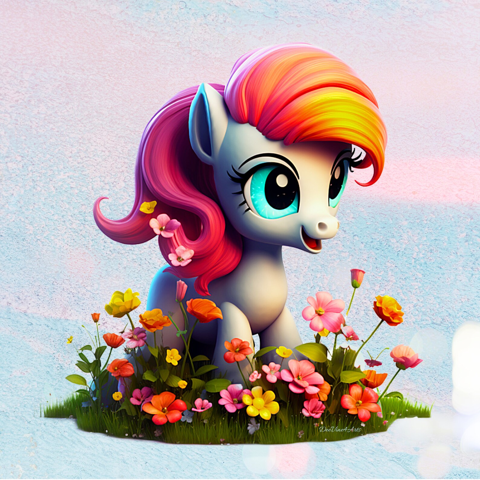 Pony Clipart Prints Cute Pony Collection Stickers Pony Digital Download ...