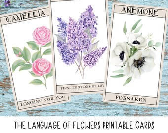 Flower Meaning Reference Chart PRINTABLE / INSTANT DOWNLOAD - Etsy Canada
