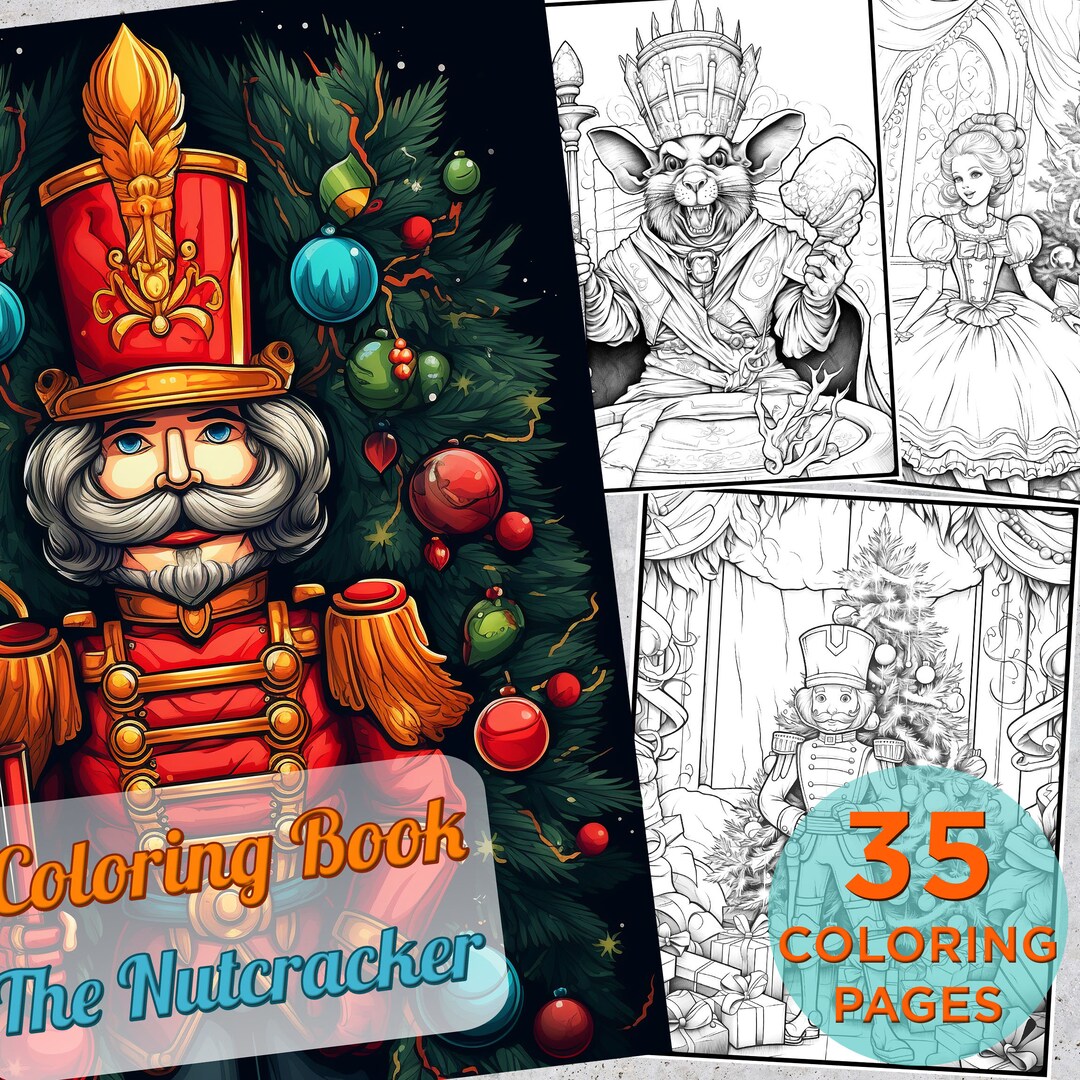 35 the Nutcracker Coloring Pages, Christmas Fairy Tale Printable ...