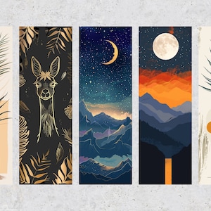 50 Boho Style Printable Bookmarks, Boho Digital Download Bookmark ...