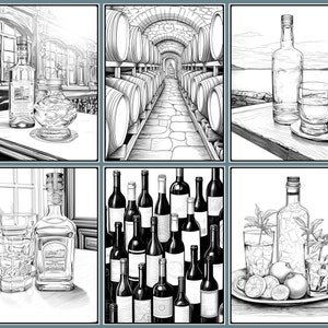30 Alcohol Coloring Pages, Alcoholic Adults Printable Grayscale ...
