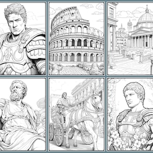 40 Ancient Rome Coloring Pages, Adults Printable Coloring Page With ...