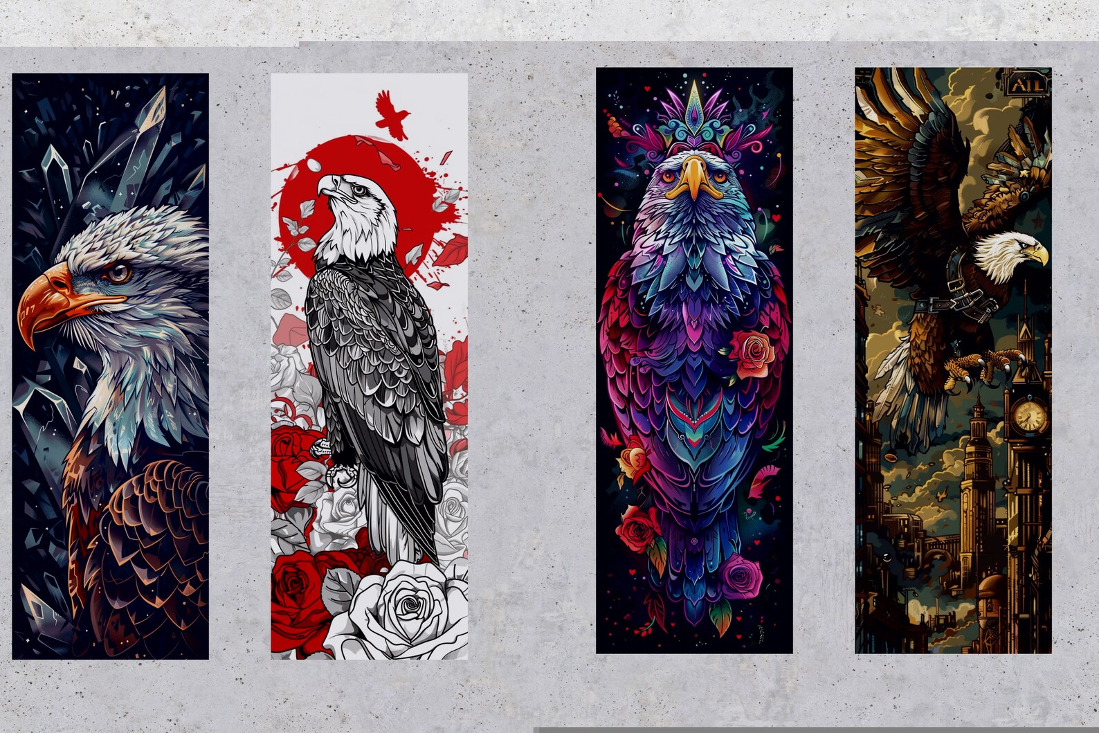 50 Wild Eagle Printable Bookmarks, Eagle Download Bookmark Sheets ...