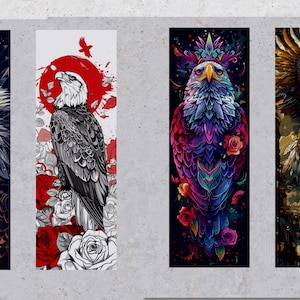 50 Wild Eagle Printable Bookmarks, Eagle Download Bookmark Sheets ...