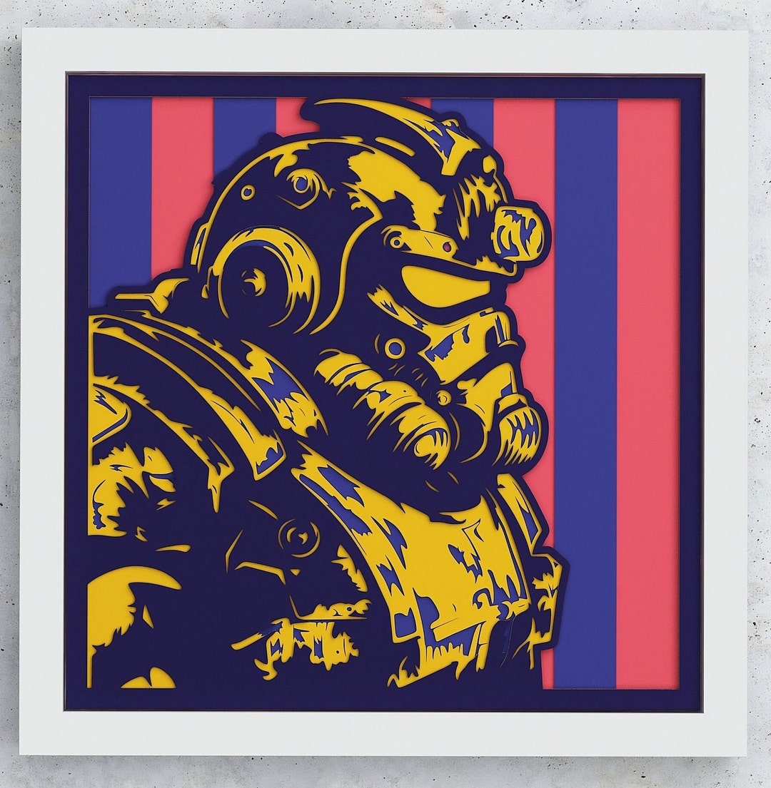 Armored Guy Shadow Box, Soldier SVG Layered Design for Cricut ...