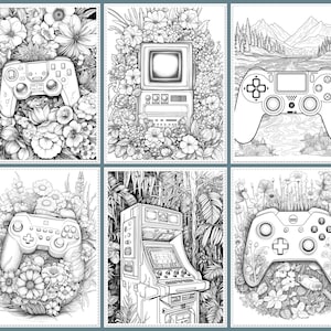 33 Gamer Coloring Pages, Gamer Adults Printable Coloring Page, Game ...