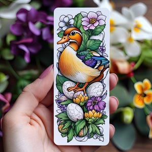 50 Printable Bookmarks for Coloring Birds, Birds Digital Download ...
