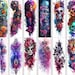 50 Tattoo Printable Bookmarks, Tattoo Digital Download Bookmark Sheets ...
