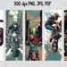 50 Motorbike Printable Bookmarks, Motorcycle Digital Download Bookmark ...