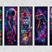 50 Tattoo Printable Bookmarks, Tattoo Digital Download Bookmark Sheets ...