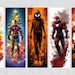 40 Superhero Printable Bookmarks, Comics Digital Download Bookmark ...
